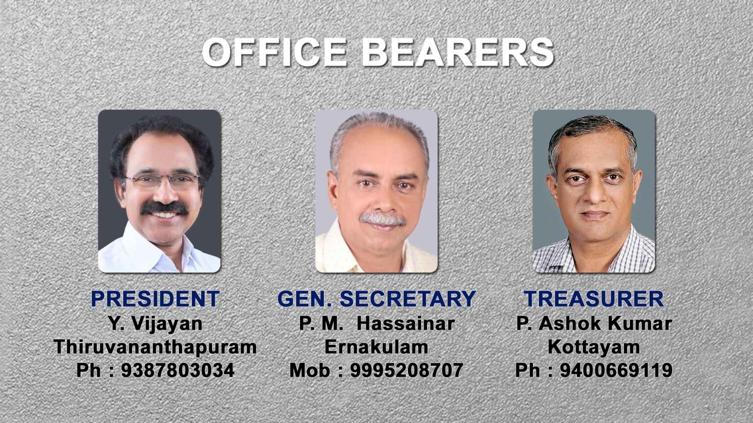 Office Bearers – Kerala Printers Association
